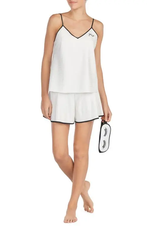 Kate Spade New York Mrs Pajamas & Sleep Mask - Off White
