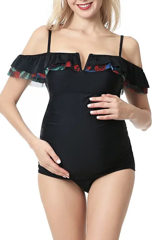 KIMI + KAI Karsyn Upf 50+ One-piece Maternity Swimsuit