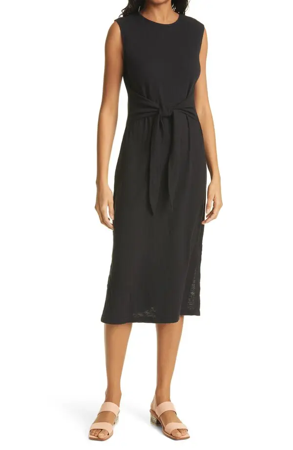 Rails Cora Tie Front Dress - Black | Editorialist