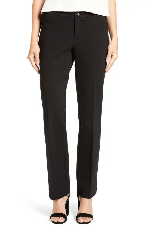 Anne Klein Compression Flare Leg Ponte Pants - Anne Black