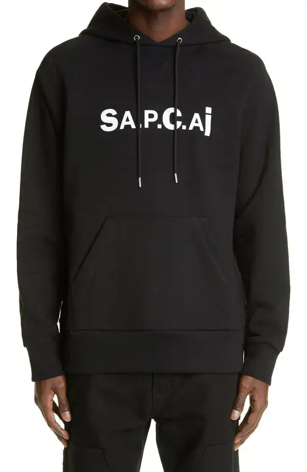 X Sacai Taiyo Logo Hoodie In Black 40% Off Editorialist