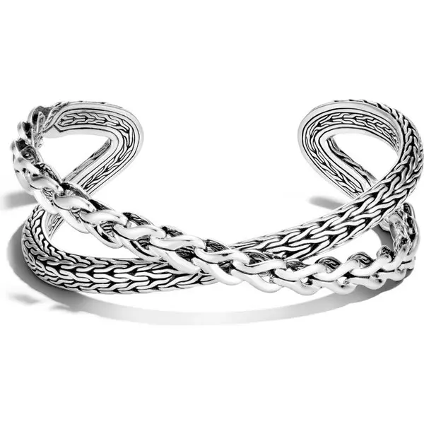 John Hardy Classic Chain Link Crossover Cuff