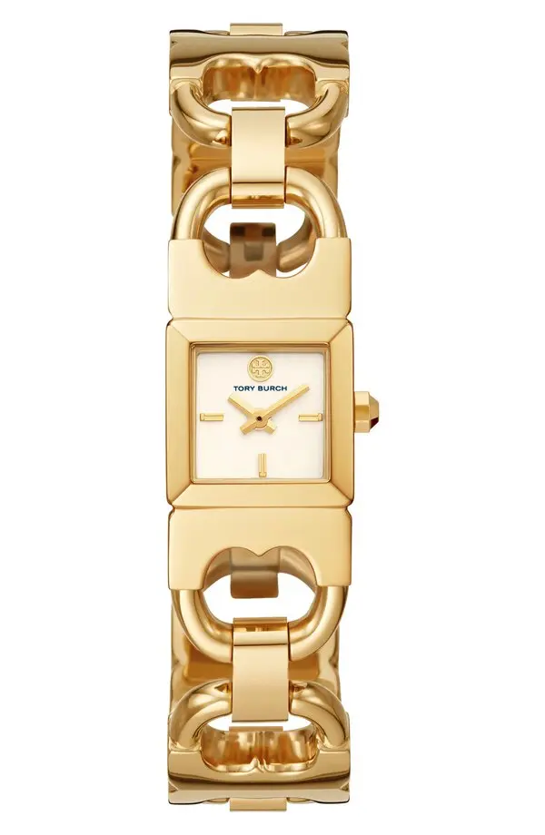 Buy Tory Burch The Doublet Link Bracelet Watch Navy At 30 Off
