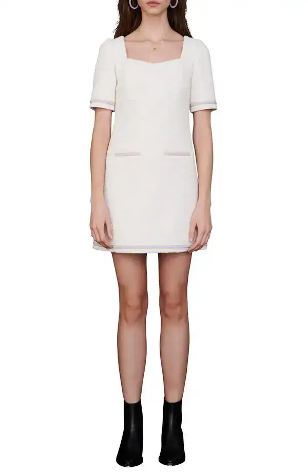 maje short shift dress Short shift dress Yellow / Orange For Women