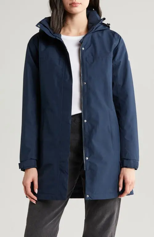 Helly Hansen Aden Hooded Waterproof Insulated Rain Jacket - 597 Navy