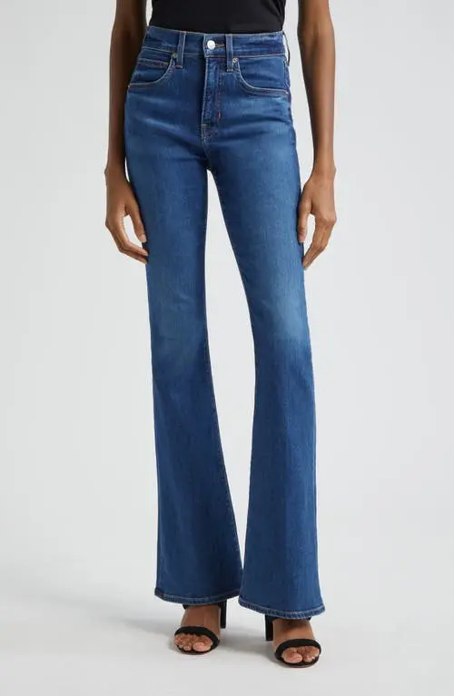 Veronica Beard Beverly High-rise Flare Jeans - Bright Blue