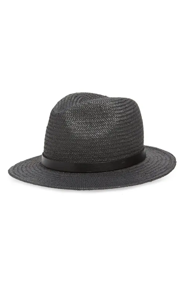 Allsaints Straw Fedorablack - Black | Editorialist display picture 3