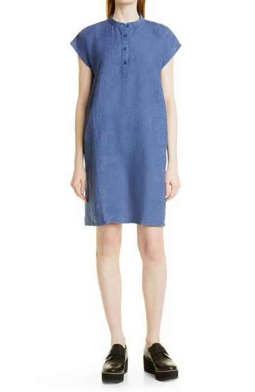scalloped linen dress Avy and Co