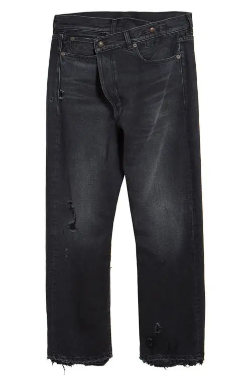 R13 Crossover Ripped Ankle Jeans