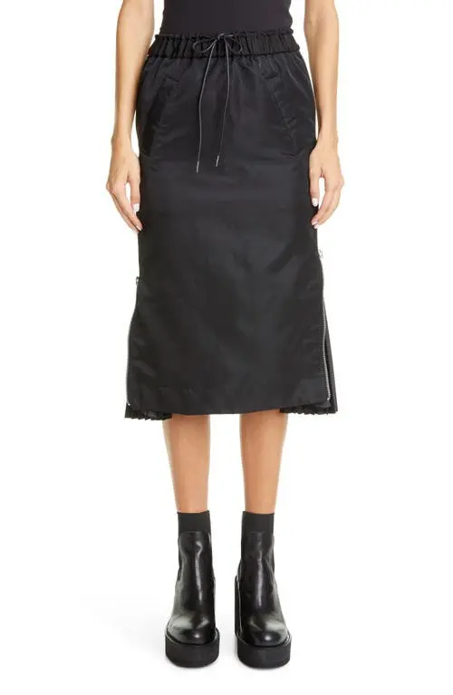Sacai Ma-1 Side Gusset Skirt - Black