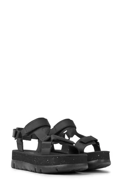 Camper Oruga Up Sport Sandal - Black/ Black