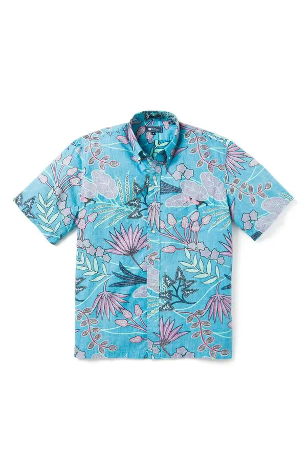 Reyn Spooner Vine Climb Tropical Short Sleeve Button-Down Shirt 