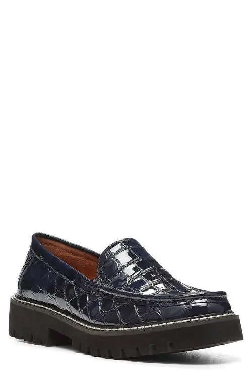 DONALD PLINER Hope Platform Loafer - Dark Blue2