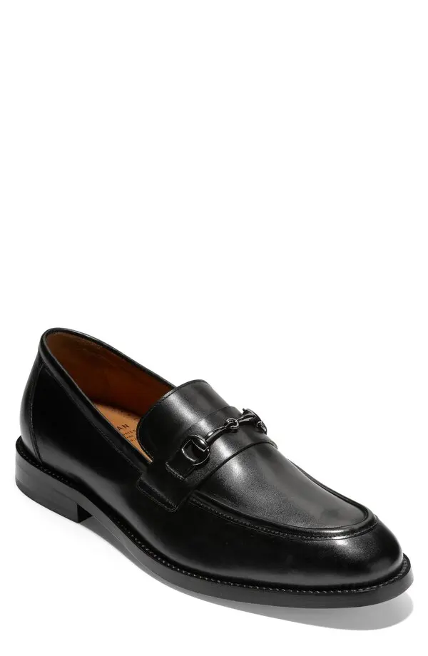 Cole Haan American Classics Kneeland Bit Loafer In Black Leather