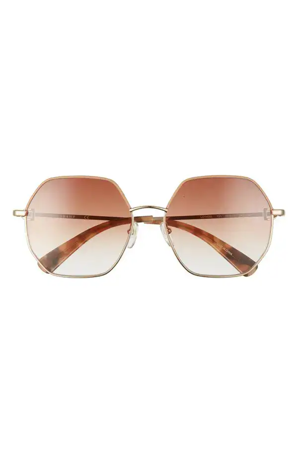 Longchamp 58mm Gradient Geometric Longchamp Green Geometric Ladies Sunglasses LO794S 303 52  main image 2