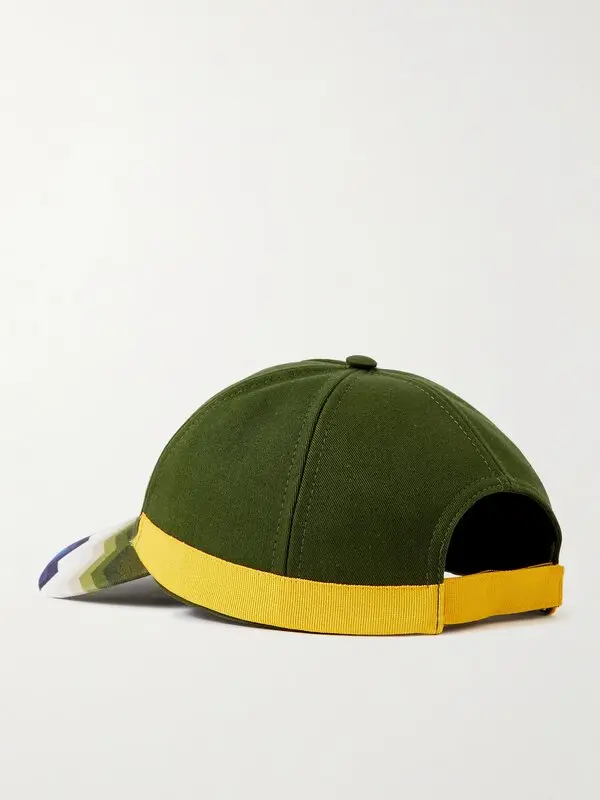 Buy Missoni Logo-embroidered Printed Cotton-twill Baseball Cap - Green ...