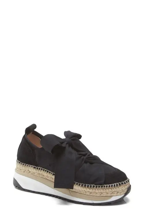 Free People Chapmin Espadrille Sneaker - Black Suede