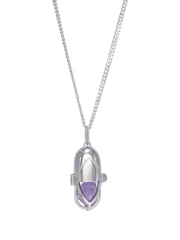 CAPSULE ELEVEN Crystal Pendant Necklace - Silver