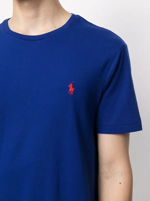 Ralph Lauren Logo-embroidered T-shirt - Blue