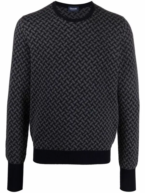 DRUMOHR Pattern Jacquard Knit Jumper