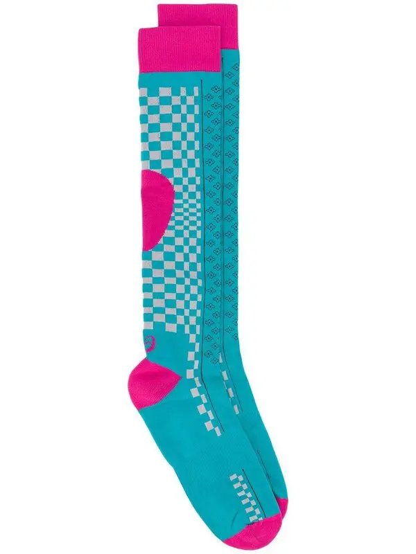 Asics X Kiko Kotadinov Patterned Knee-High Ock In Blue - 50% Off