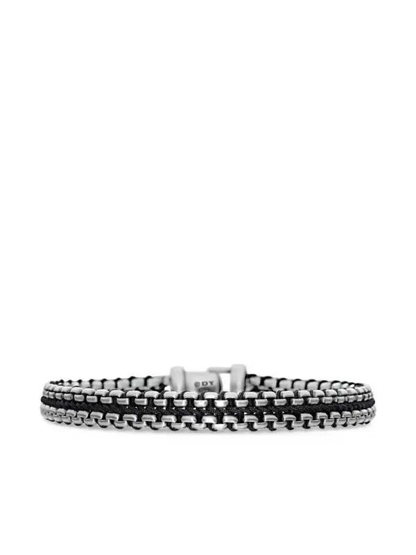 David Yurman 10mm Woven Box Chain Bracelet - Silver