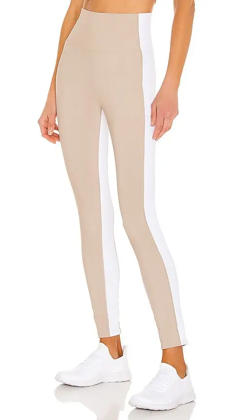 Beach Riot Colorblock Legging In Taupe