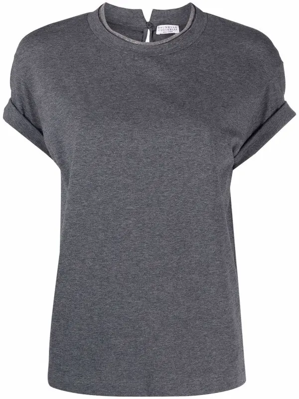 Brunello Cucinelli Monili Chain T-shirt - Grey