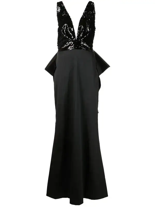 Sachin & Babi Topanga Sequin-Embellished Gown In Black - 25% Off |  Editorialist