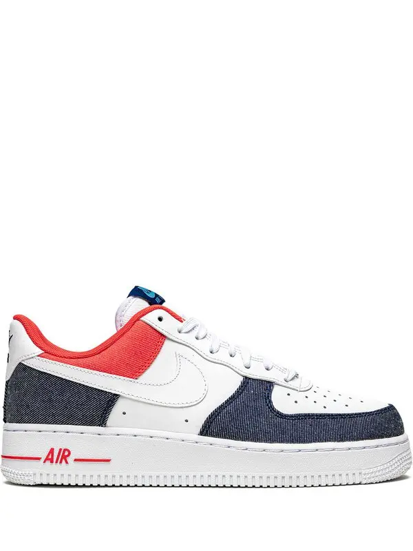 Nike Air Force 1 '07 Lx Usa Denim Sneakers - White