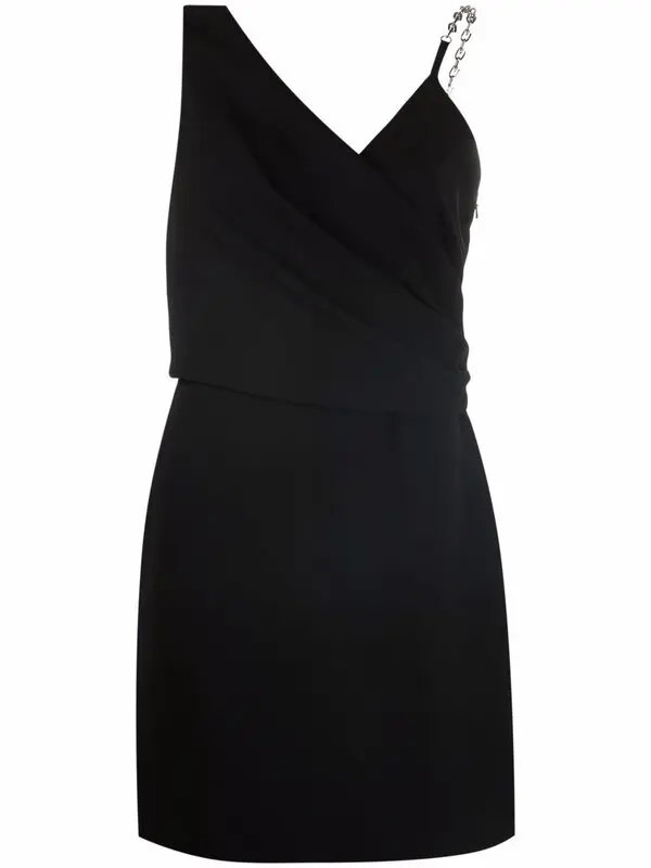 Givenchy Chain-strap Asymmetric-neck Dress