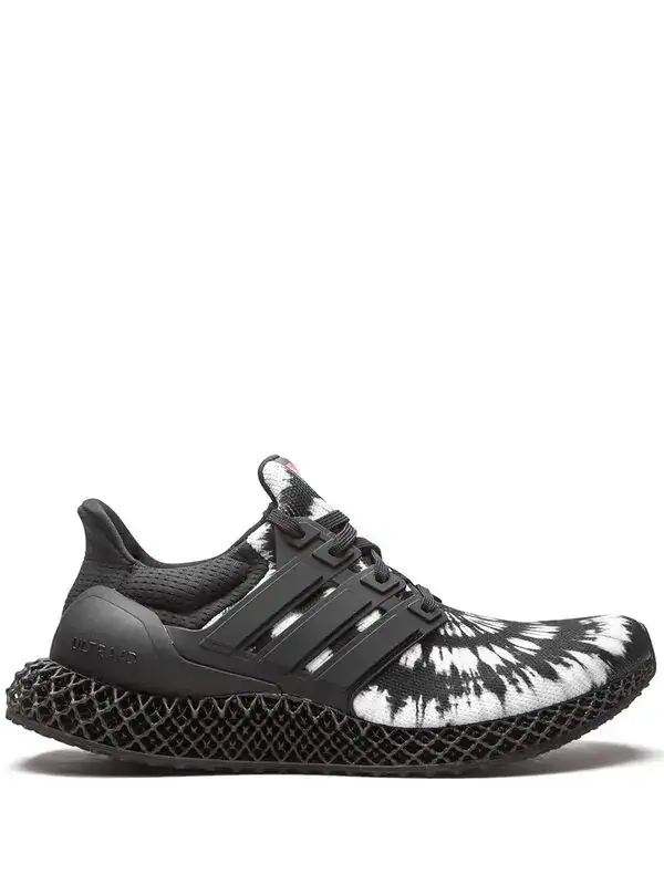 Adidas X Nice Kicks Ultra 4d Tie-Dye Sneakers - Black | Editorialist