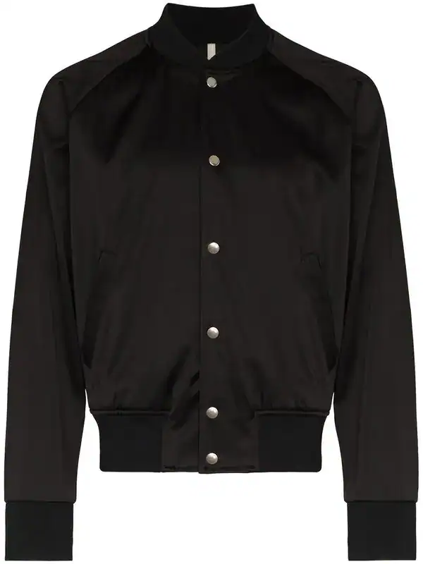 Sunflower Dance Button-Up Bomber Jacket In Black - 50% Off 
