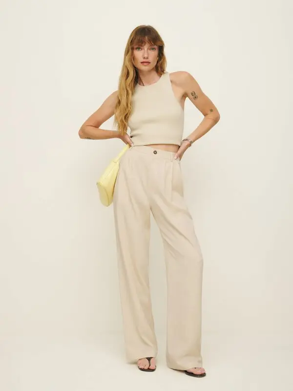 REFORMATION Mason Pant - Sugar