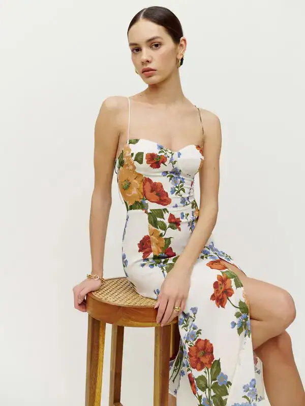 Reformation Juliette Midi Dress - Formosa | Editorialist