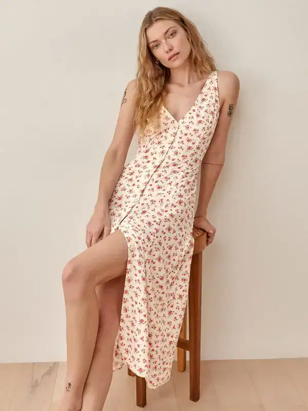 Reformation Luke Midi Dress - Colette | Editorialist