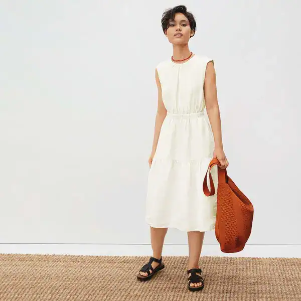 everlane open back rib dress The Ribbed Mini Dress