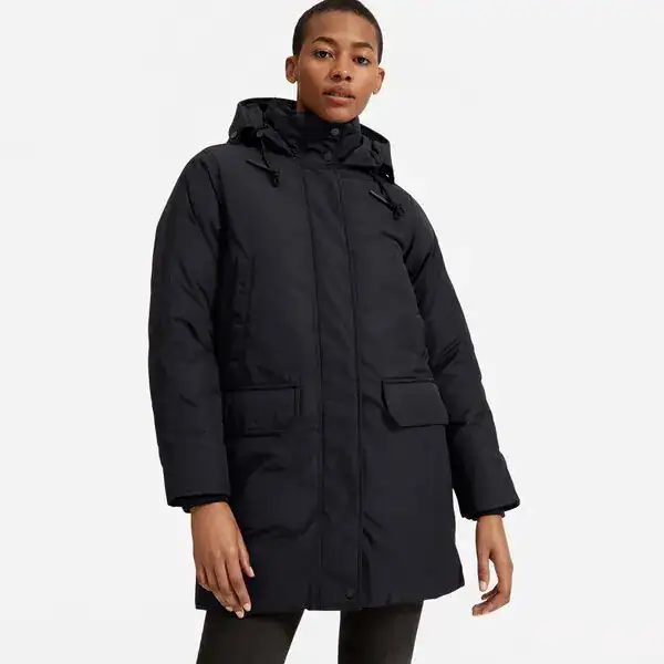 Everlane Renew Military Parka Black Editorialist