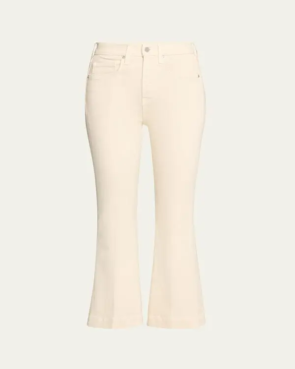 Veronica Beard Carson High-rise Flare Jeans - Ecru