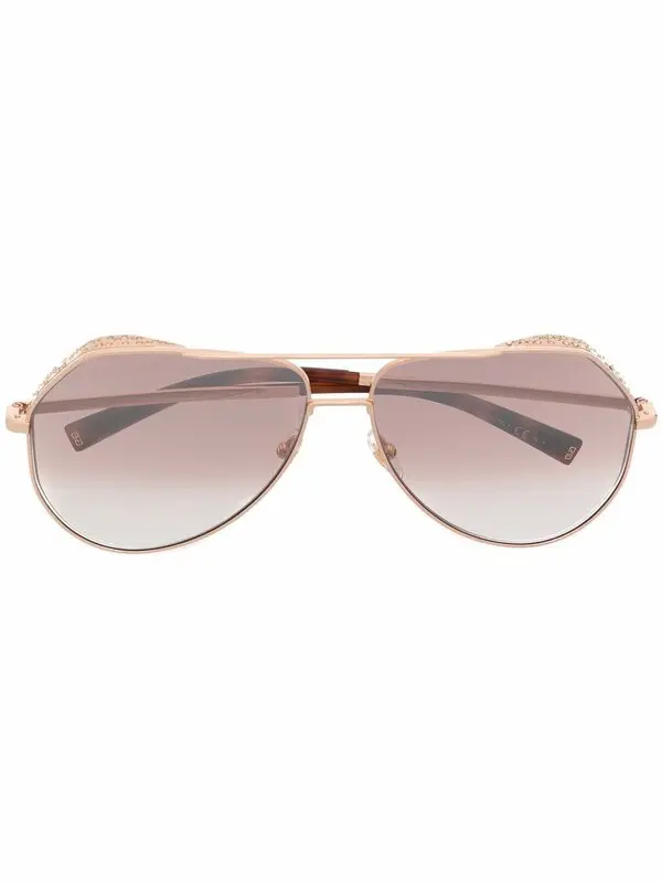 GIVENCHY 64mm Oversize Crystal Aviator Sunglasses Givenchy | Accessories | Givenchy 64mm Oversize Crystal  main image 4