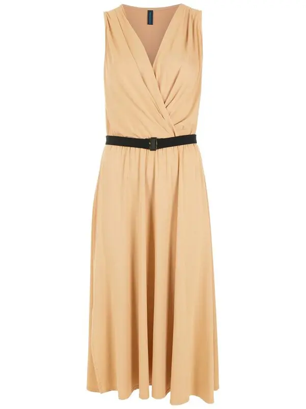 LYGIA & NANNY Belted Wrap Dress - Yellow
