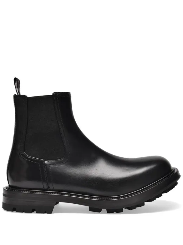 Alexander McQueen Watson Leather Chelsea Boots