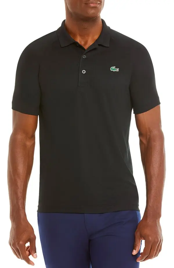 Lacoste Sport Ultra Dry Performance Polo - Black | Editorialist