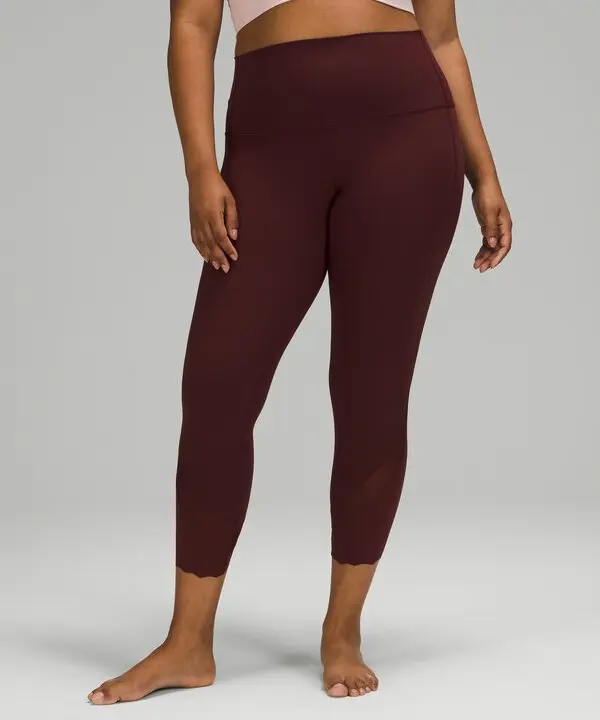 Scalloped Lululemon Leggings Lululemon Wunder Under Scalloped Hem