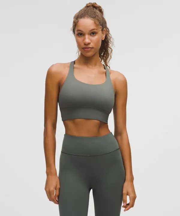 Lululemon Energy Longline Bra - Palm Deco