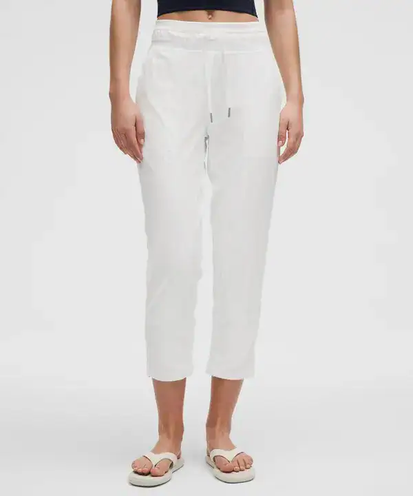 Lululemon Dance Studio Mid-Rise Cropped Pant - White | Editorialist