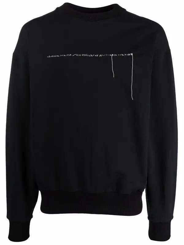 Alchemy Fashions Contrast-stitching Crewneck Sweatshirt