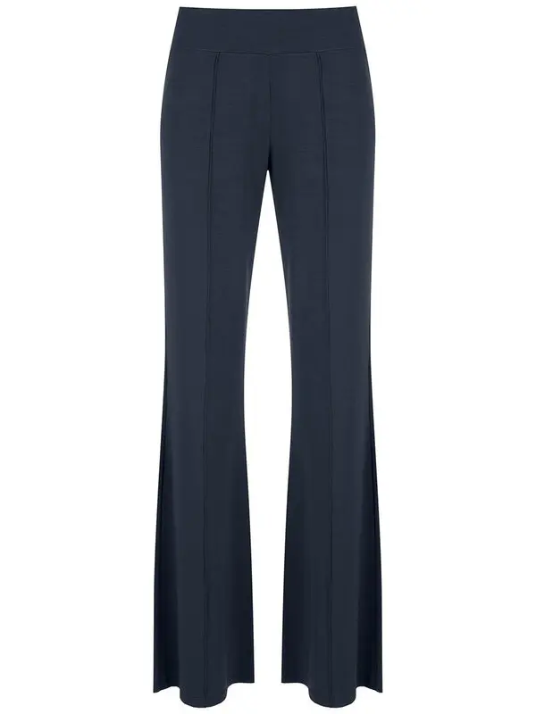 LYGIA & NANNY Flared Pleated Trousers - Blue