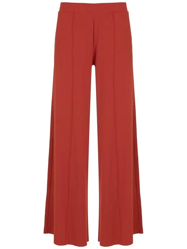 LYGIA & NANNY Flared Pleated Trousers - Red
