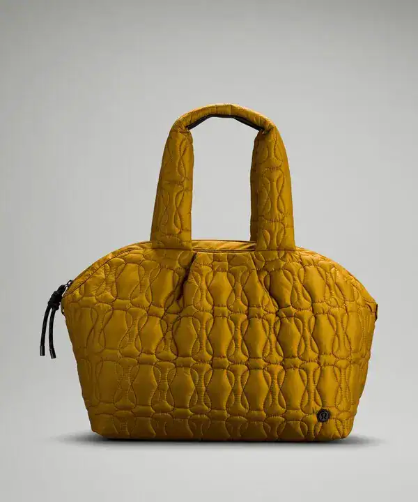 lululemon embrace bag Lululemon Quilted Embrace Tote Bag 20l - Yellow